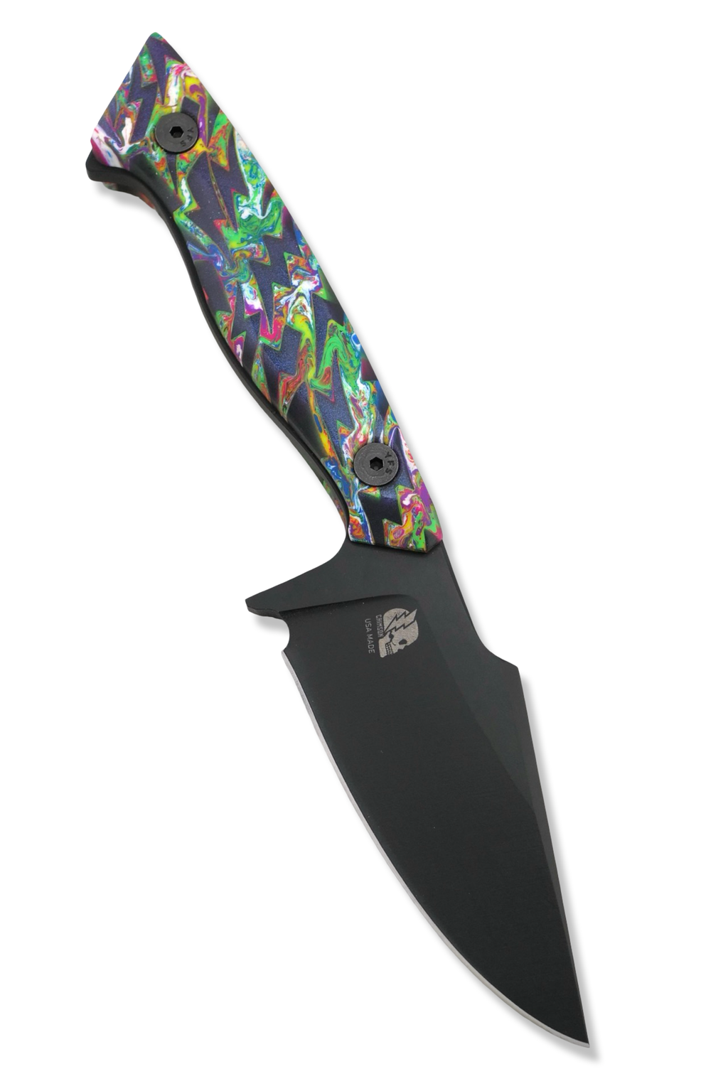 Reaper - Black Cerakote / Bolt on Lightning Resin handle